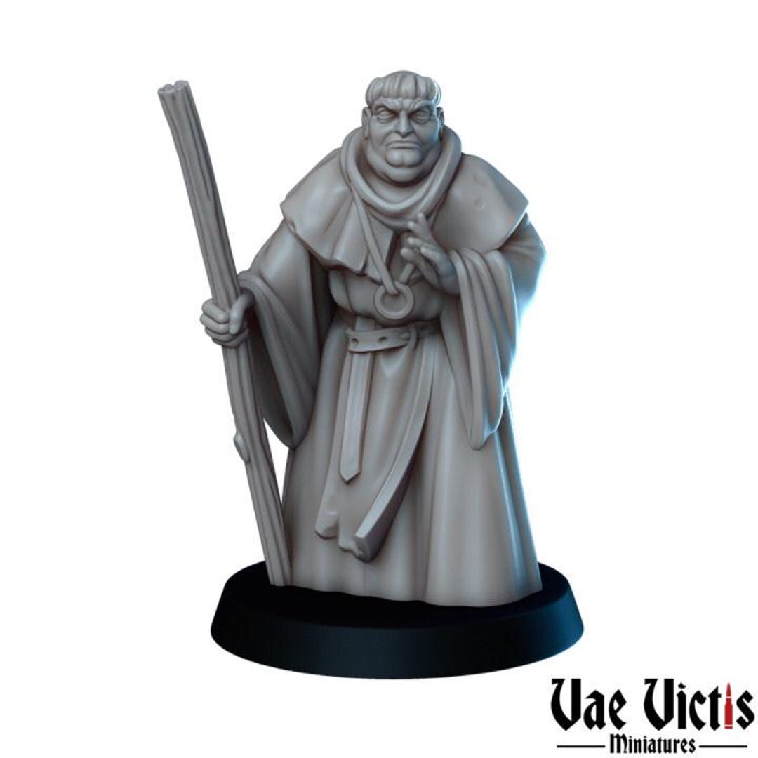 Friar, Vae Victis, 28mm & 32mm Scale Miniature Resin Figures, High ...