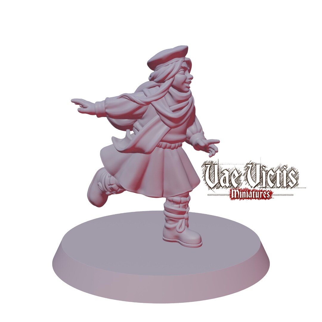 Running Child, Vae Victis, 28mm & 32mm Scale TTRPG Miniatures - Etsy