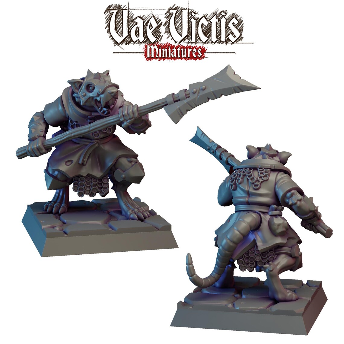 Ratfolk, Set 3 (6), Vae Victis, 28mm & 32mm Scale TTRPG Miniatures - Etsy
