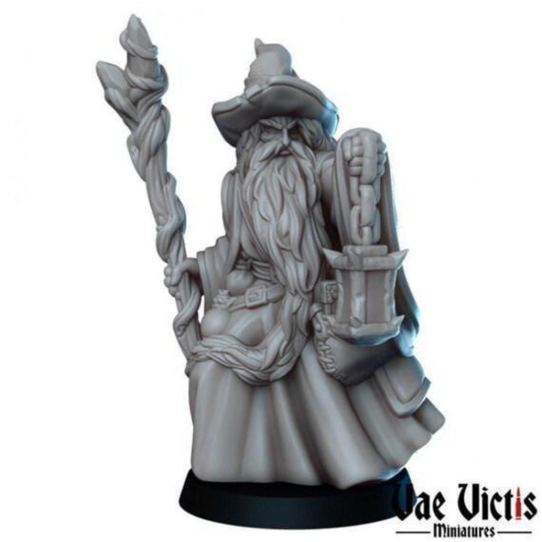 Old Wizard, Vae Victis, 28mm & 32mm Scale TTRPG Miniatures - Etsy