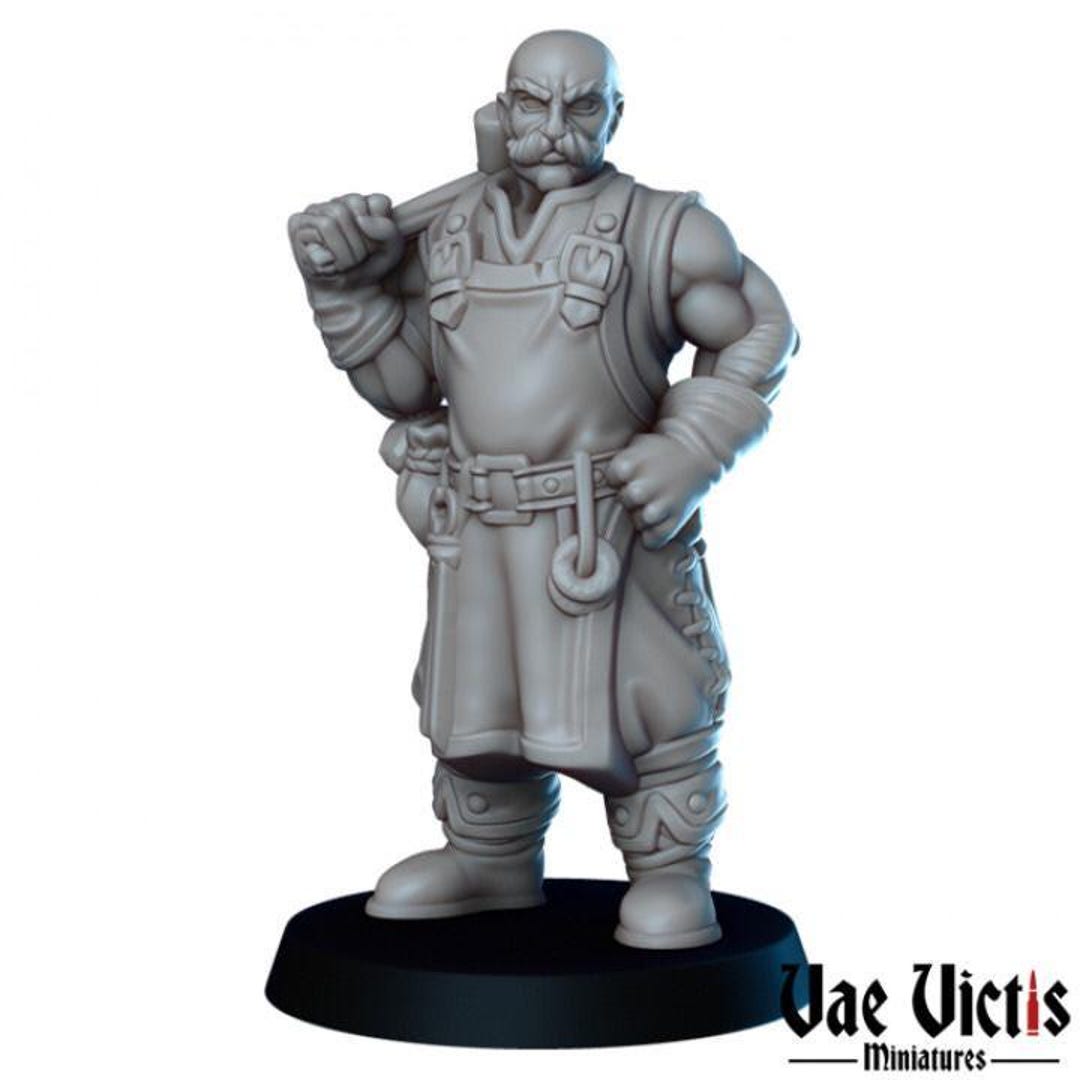 Blacksmith / Forge Worker / Human Armorer, Vae Victis, 28mm & 32mm ...