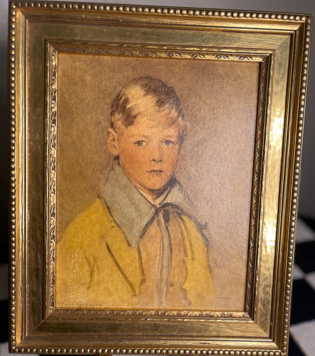 A Framed Portrait of Peter by Arthur Garrett - Sidney Bell - Etsy
