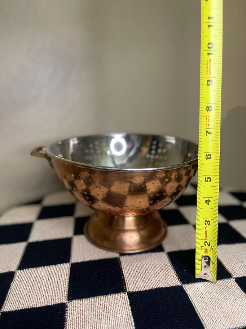 Mixed Metal Copper and Gold Kitchen Colander - Etsy