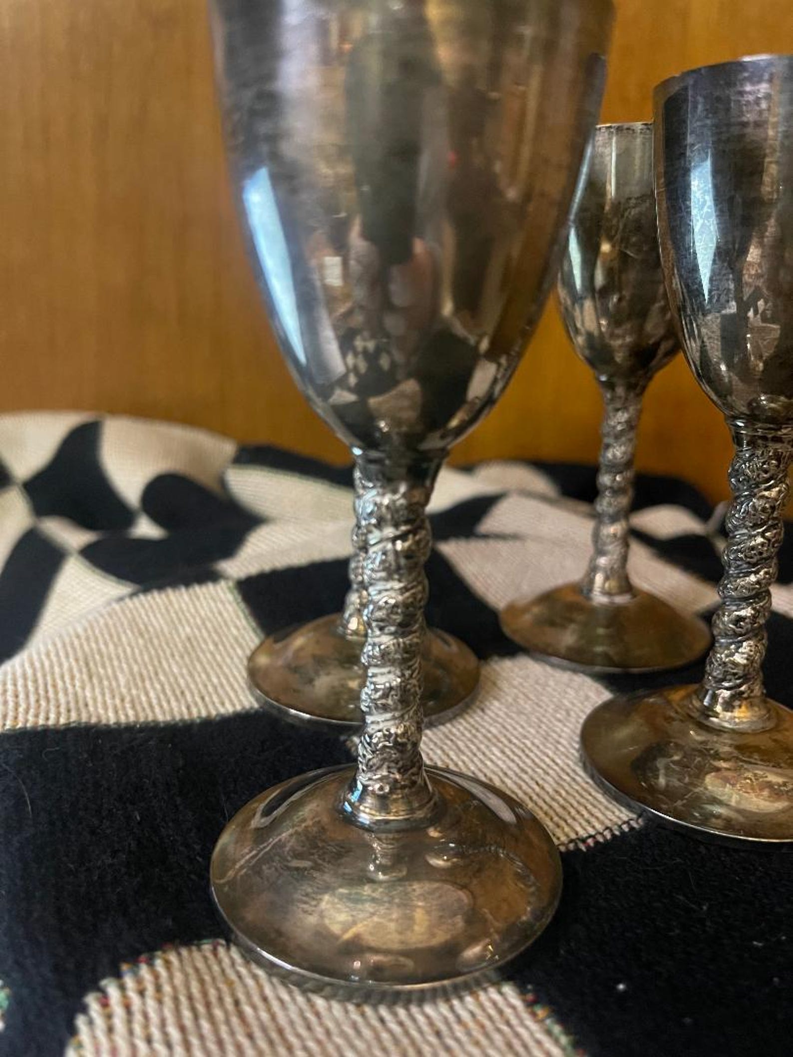 Set of Mini Spanish Silver Chalices – 4 Inches Tall, 1 Inch Wide - Etsy