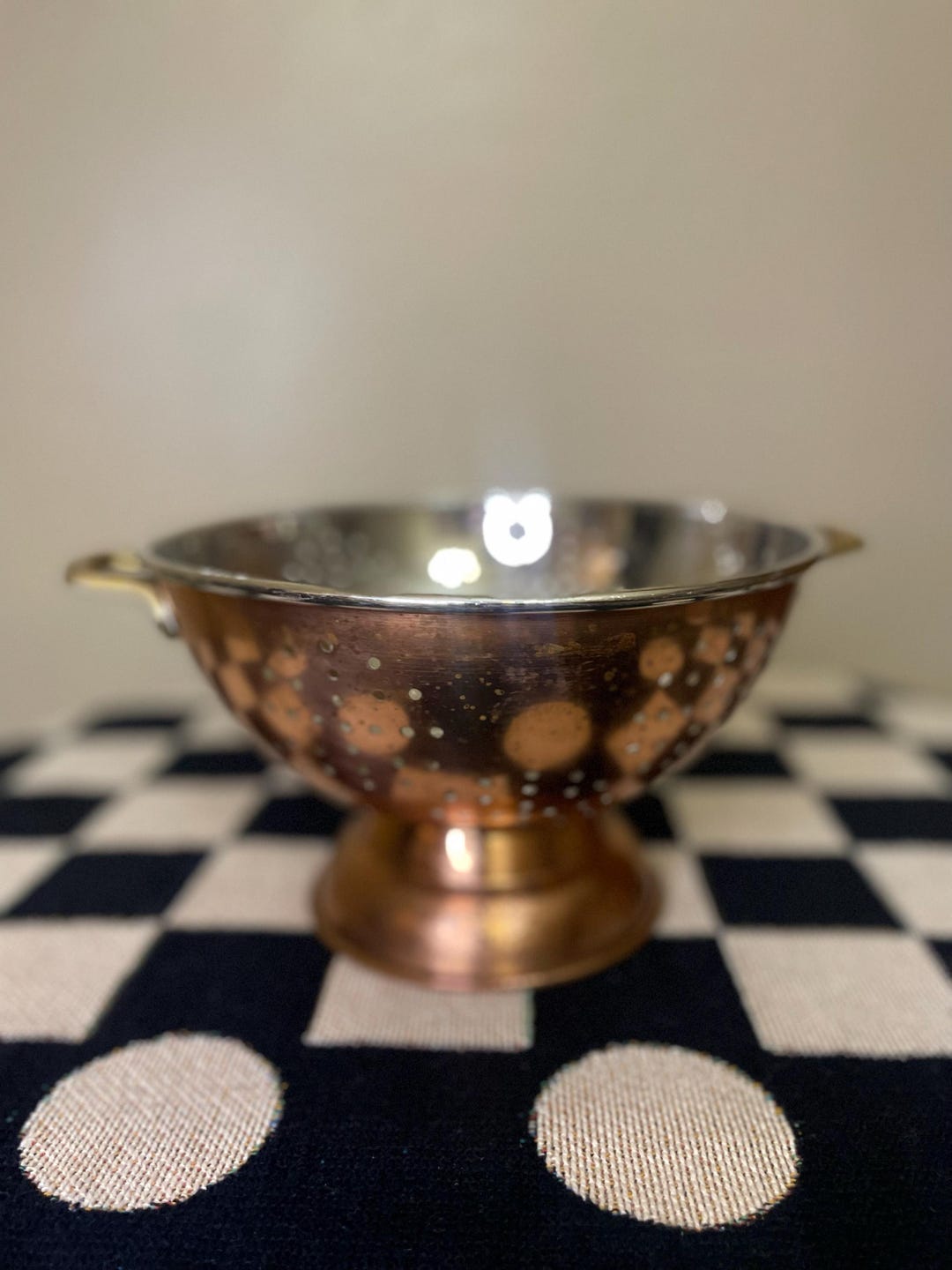 Mixed Metal Copper and Gold Kitchen Colander - Etsy