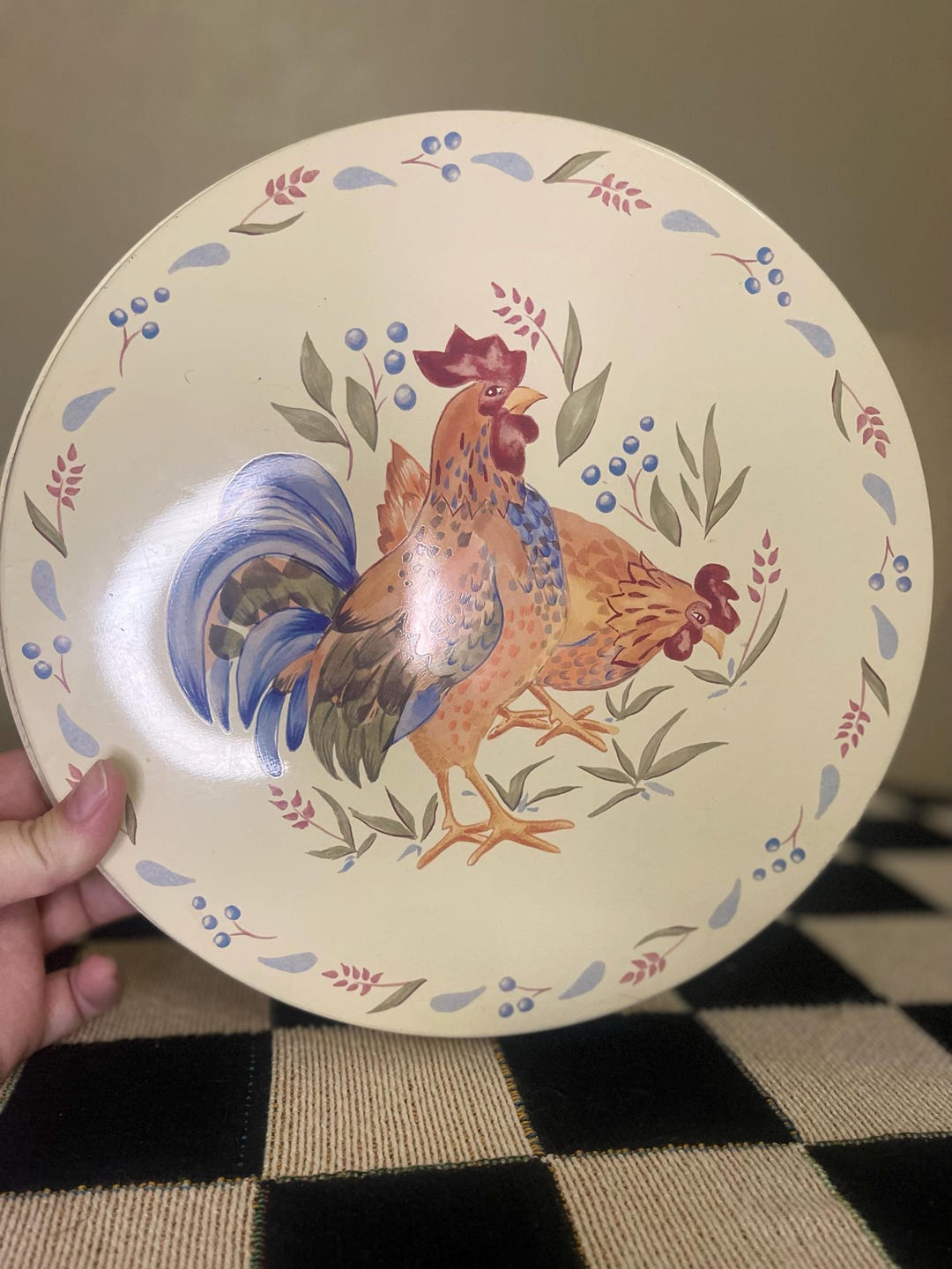 1970s Corelle Rooster Tin Stove Burner Cover - Etsy