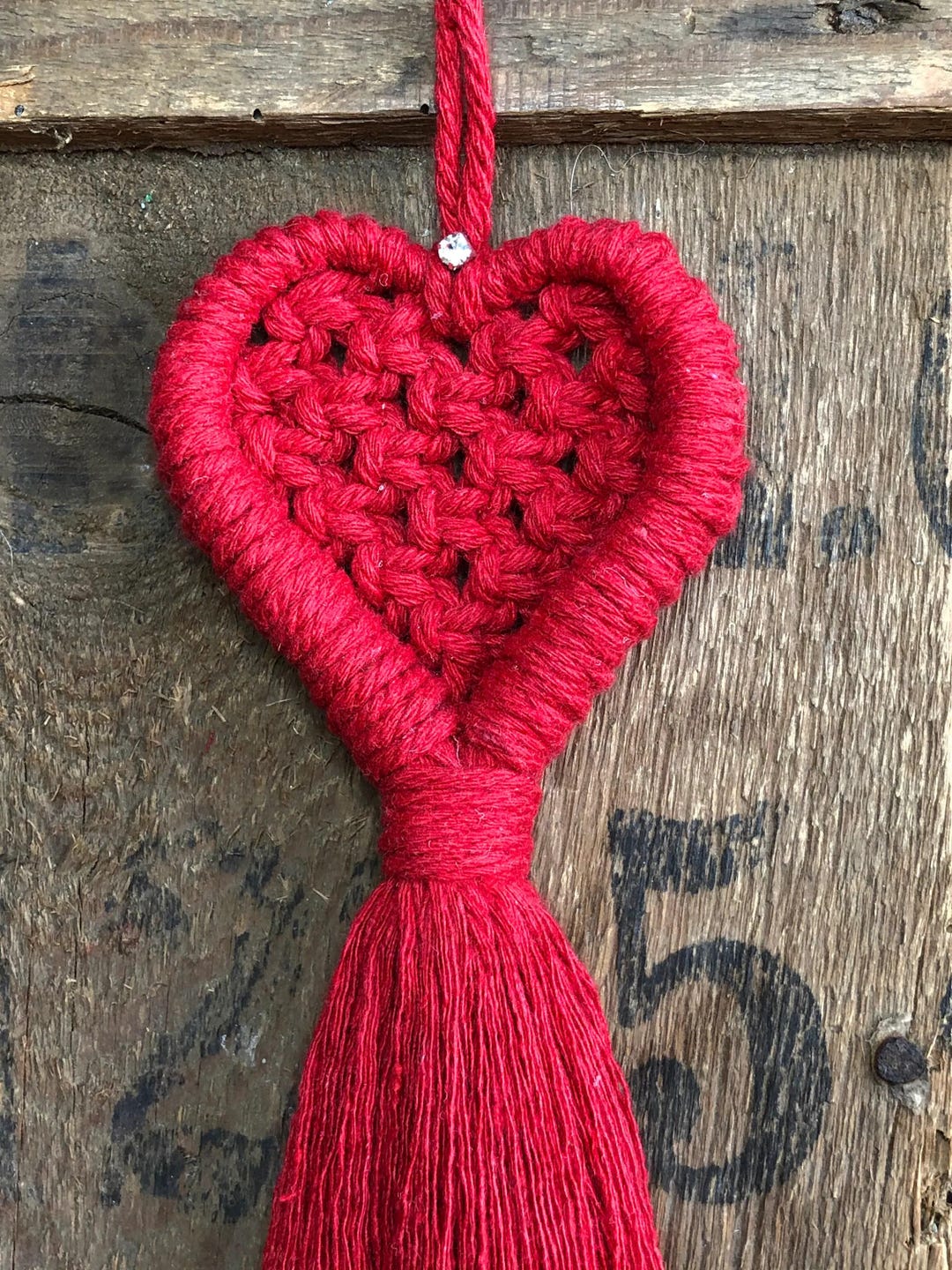 Macrame Hearts - Etsy