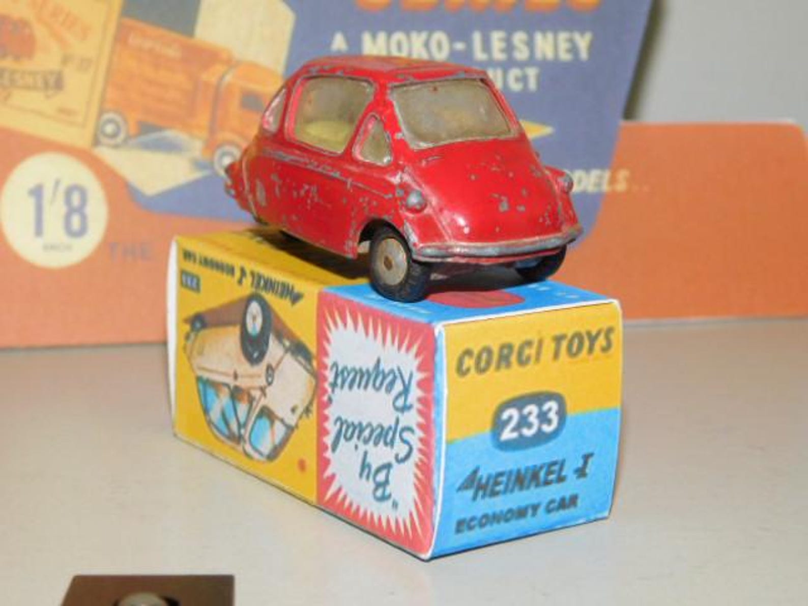 Corgi 233 Heinkel 'ECONOMY CAR' RED With Repro Box - Etsy