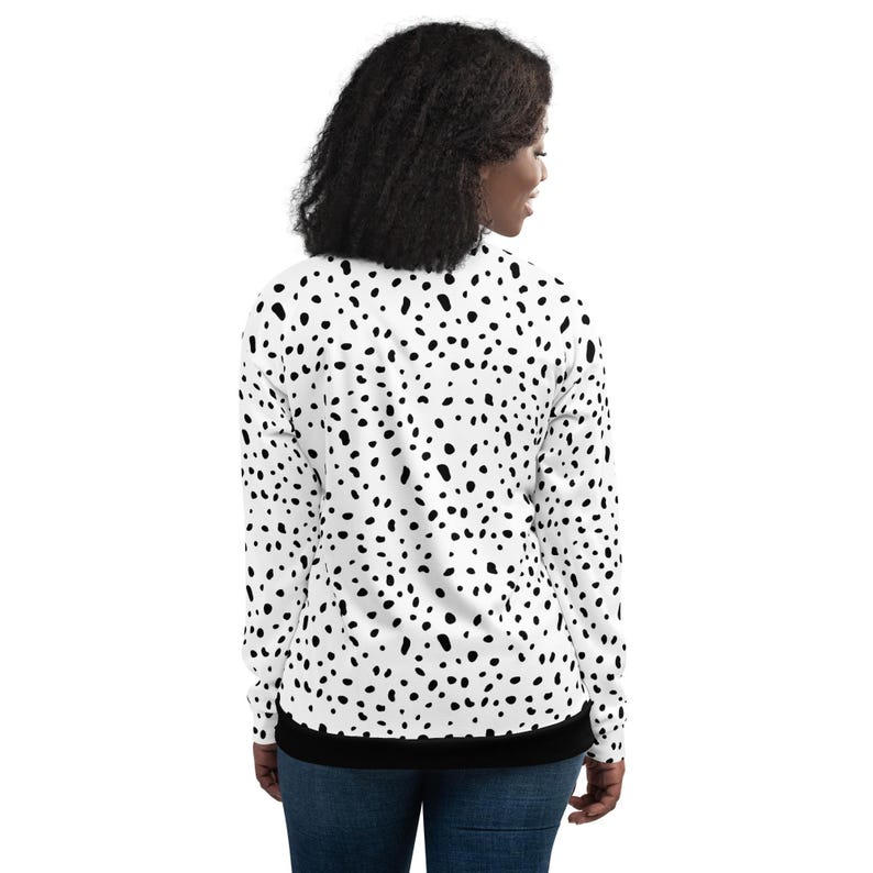 Dalmatian Spots Bomber Jacket, Dalmatian Dog Lovers Gift, Streetwear ...