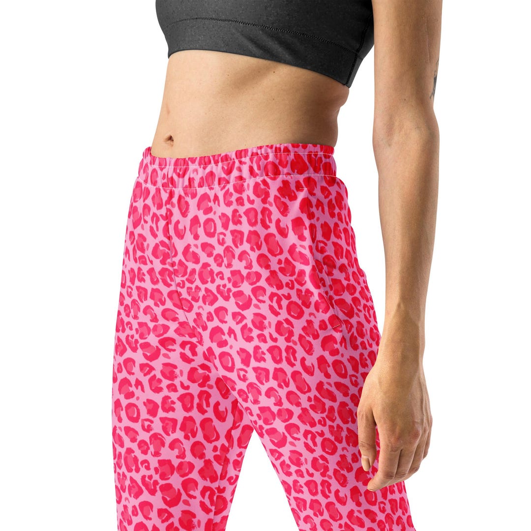 Cheetah Animal Prints Jogger Sweatpants, Leopard Patterned Lounge Yoga ...