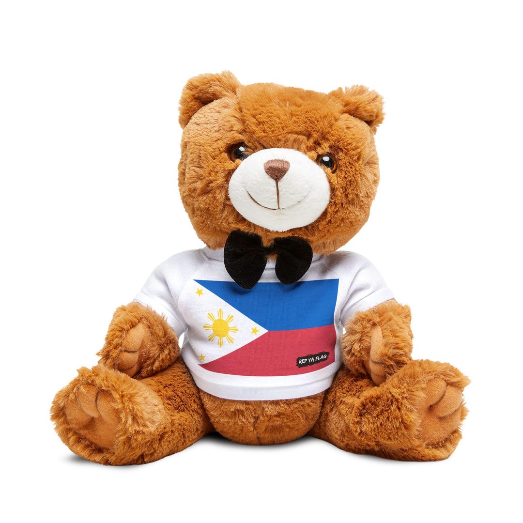Rep Ya Flag Philippines Teddy Bear | Philippines Plush Gift | Filipino ...