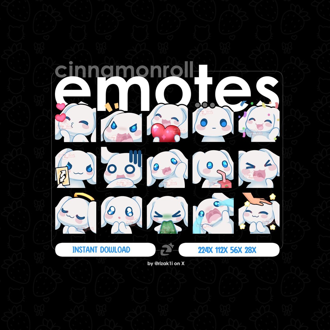 15 Cinnamon Emotes Pack ⁝ Cute Emotes for Twitch, Discord, Kick - Etsy