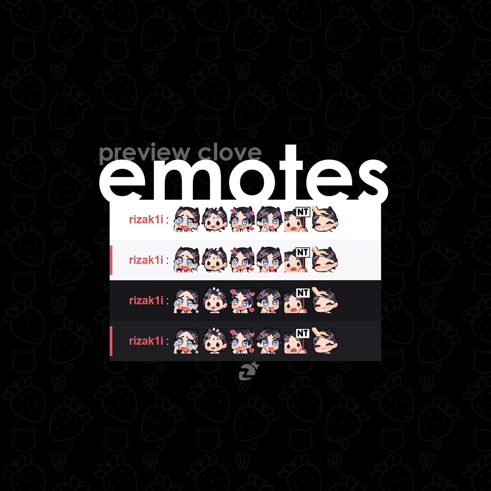 Clove VALORANT Emotes Bundle – Cute Twitch/discord/kick Emotes (digital ...