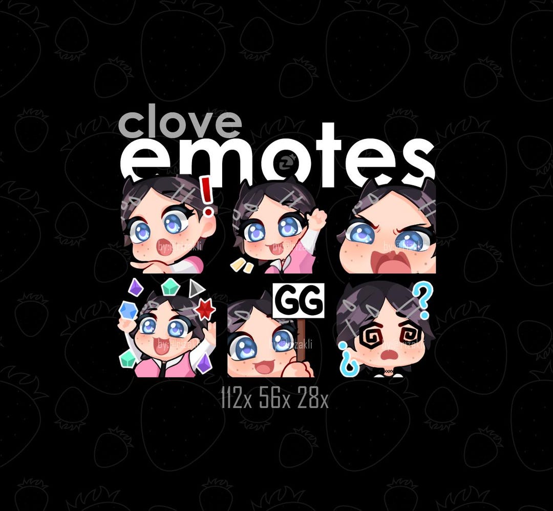 6 Clove Emotes VALORANT/ Twitch Emotes / Discord Emotes / Kick Emotes ...