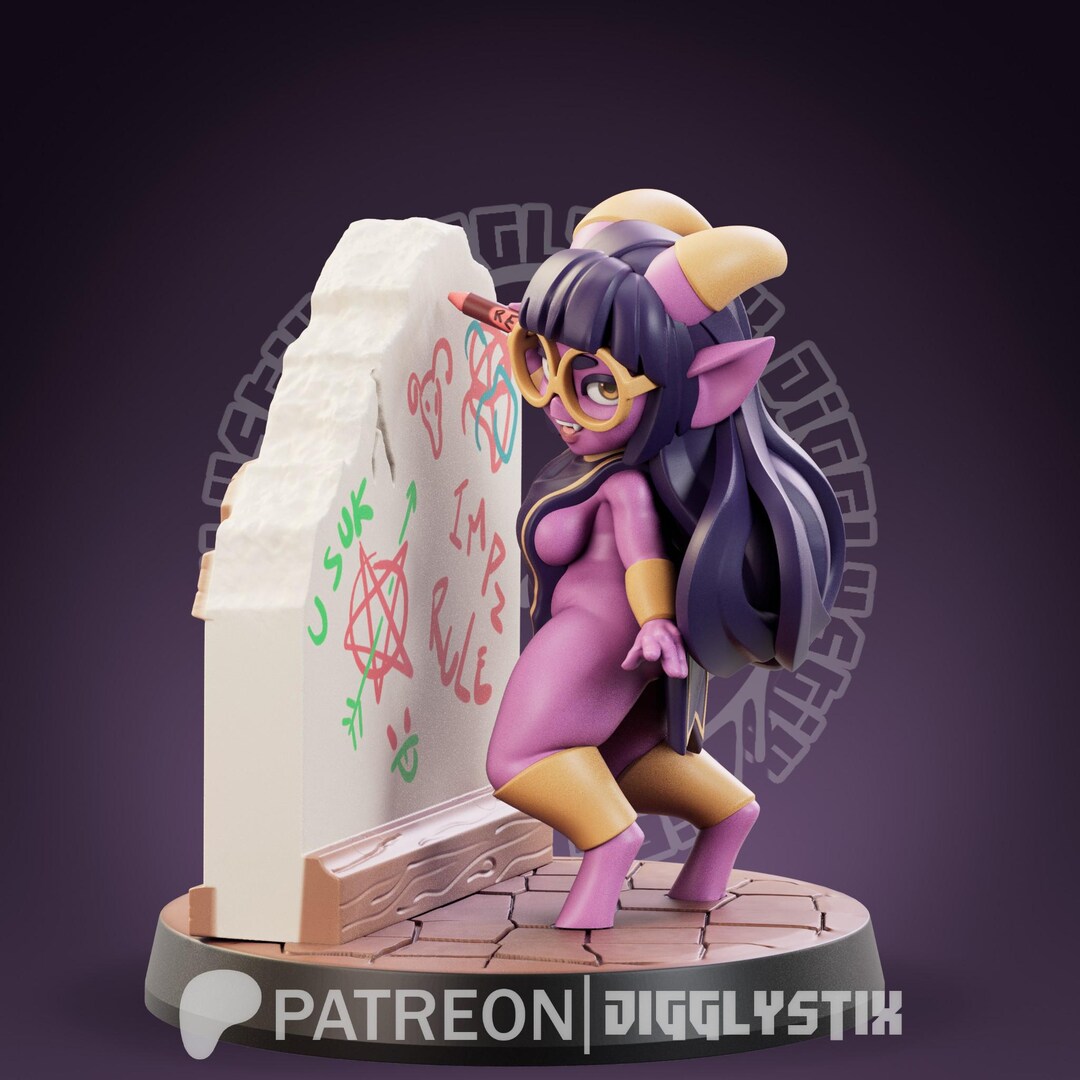 Mischievous Imp Graffiti | 32mm/75mm | Jigglystix - Etsy