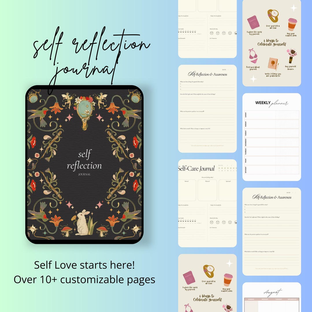 Printable Self-love Journal Daily Prompts, Affirmations, Self-care Tips ...