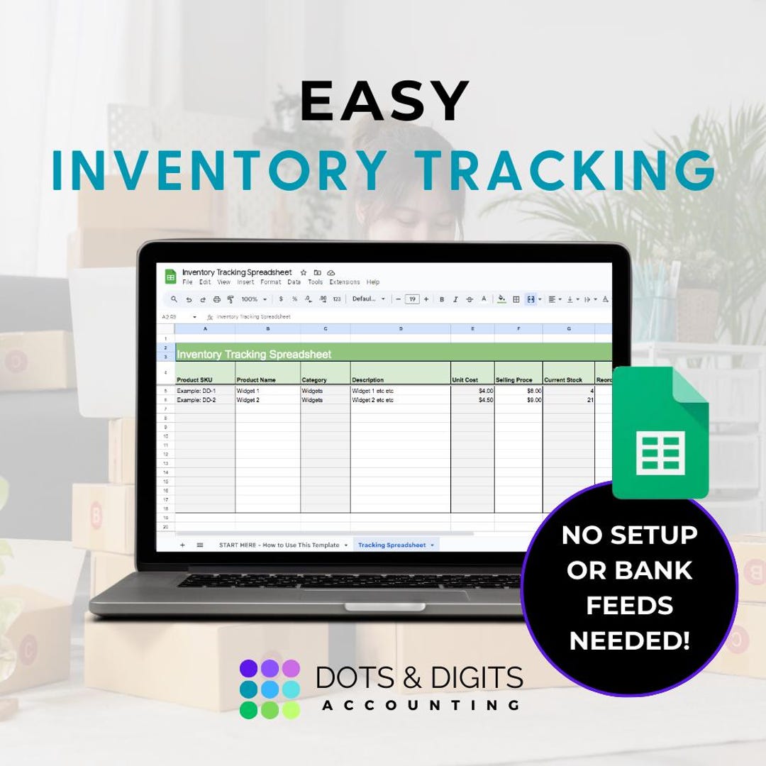 Easy Inventory Tracking Spreadsheet - Etsy