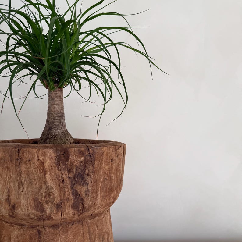 Antique Primitive Wooden Planter, Rustic Ukhali Side Table - Etsy