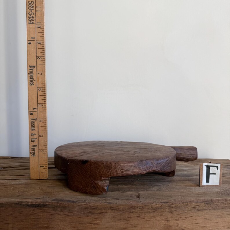 Rustic Circular Vintage Chapati Wooden Riser Trivet, Farmhouse Decor ...