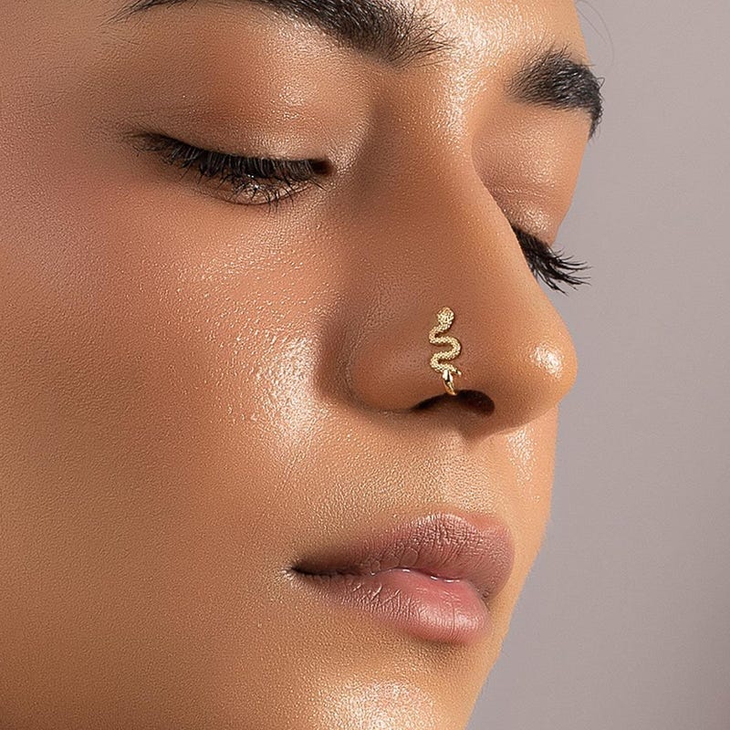 Snake Nose Ring - Etsy