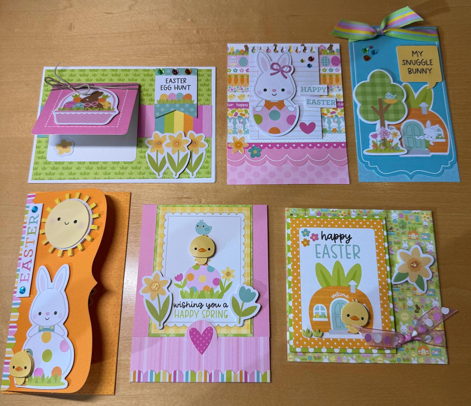 Easter Cards Set of 6 Easter/spring Cards - Etsy