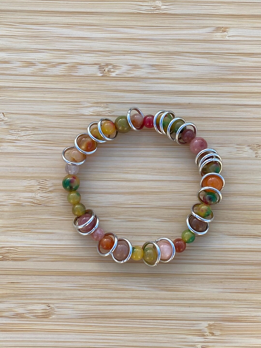 Beaded Fidget Bracelet: Handmade Sensory Toy for Focus - Etsy