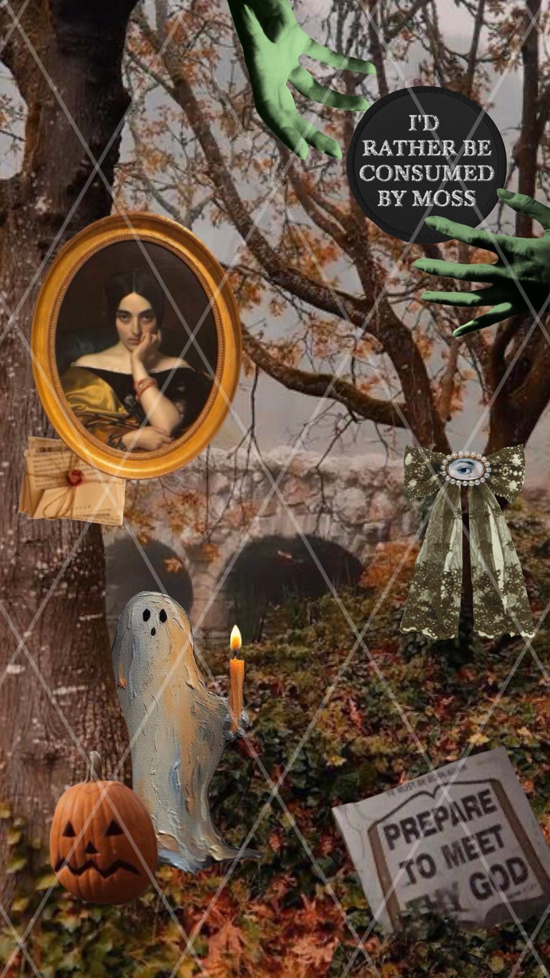 Something Wicked | Collage Phone Background - Etsy