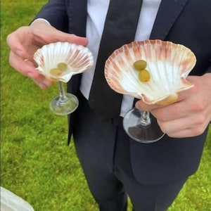 Elegant Goddess Flute Coupe Bachelorette Champagne Glass | Seashell ...