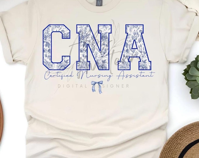 Floral CNA Design, Nursing PNG (digital Download) - Etsy
