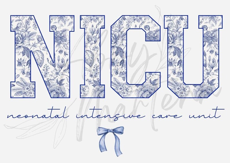 NICU Nurse PNG, Floral Design (digital Image) - Etsy