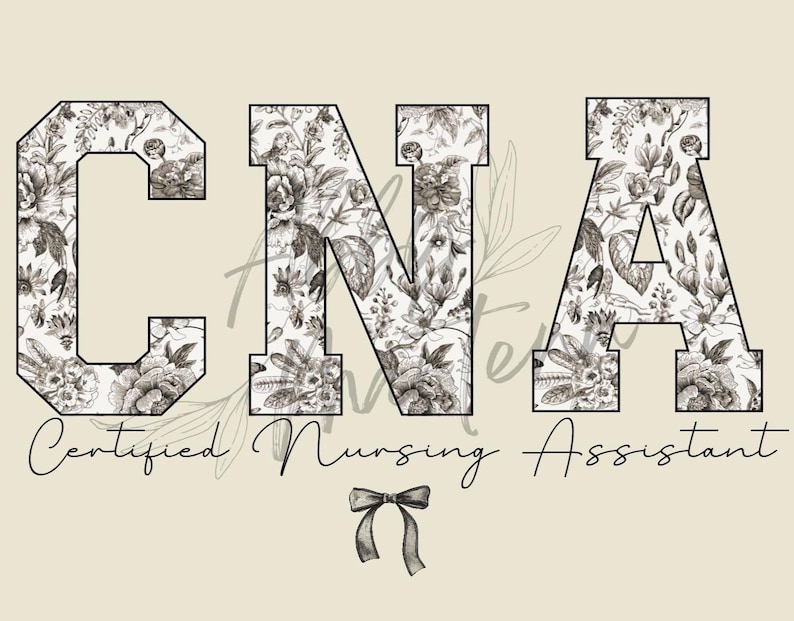 CNA Floral Design Png, Nursing File (digital Download) - Etsy