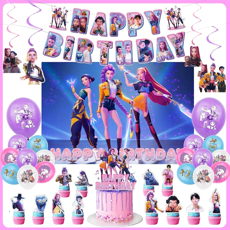 Kpop Demon Hunters Cake Decorations - Etsy