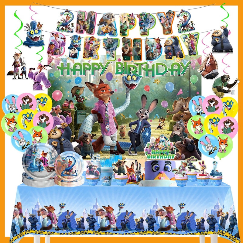 Zootopia Party Backdrop - Etsy