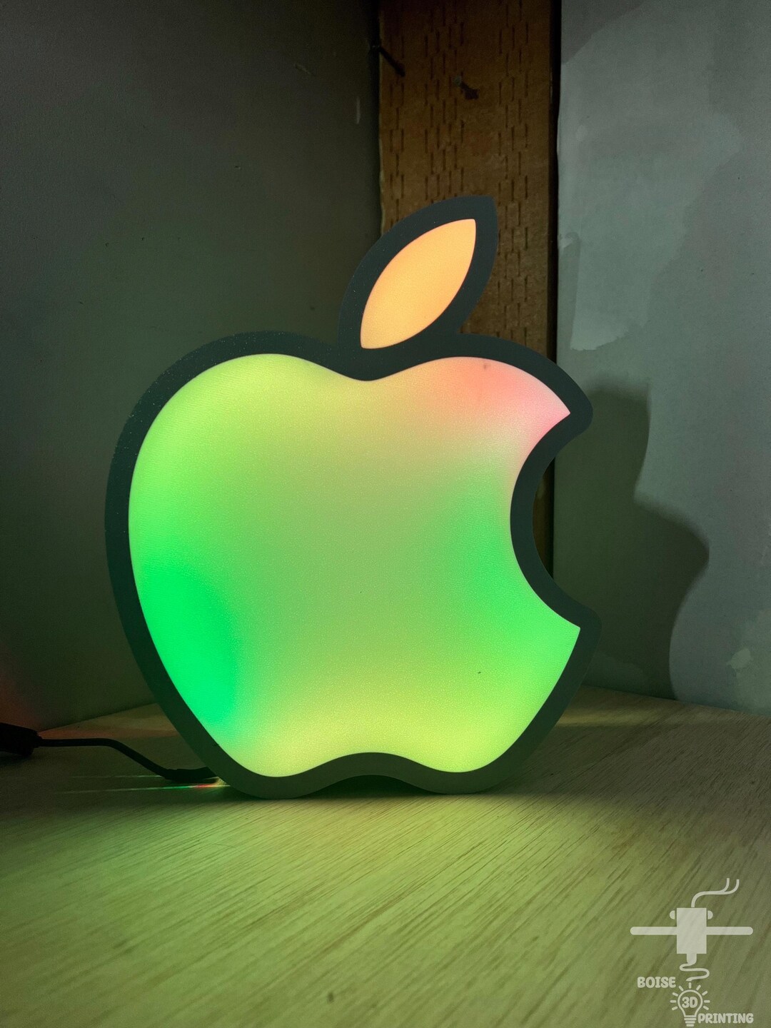 Apple Logo LED Lightbox Lamp/sign Modern Home or Office Decor for Apple ...