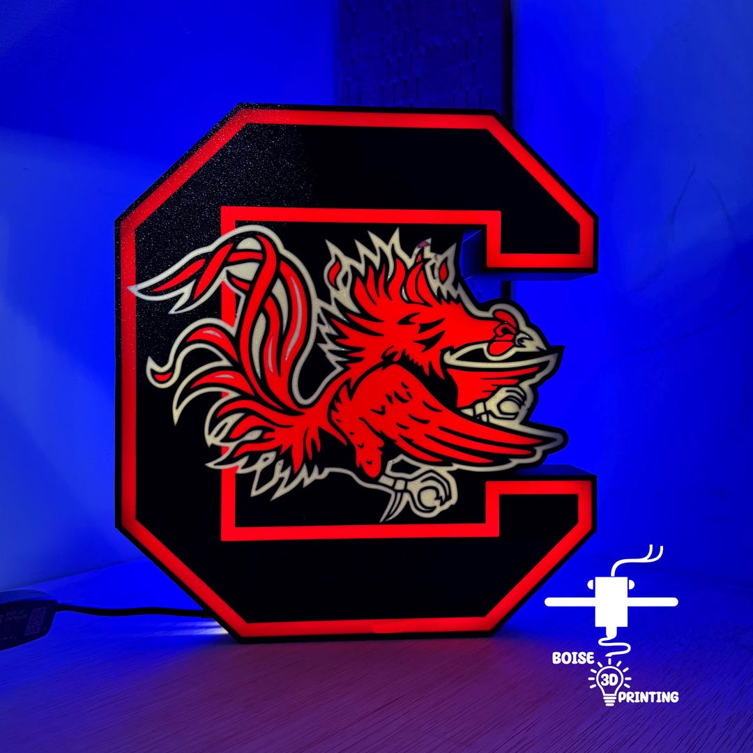 University of South Carolina Gamecock LED Lightbox Sign Lamp for Fans ...