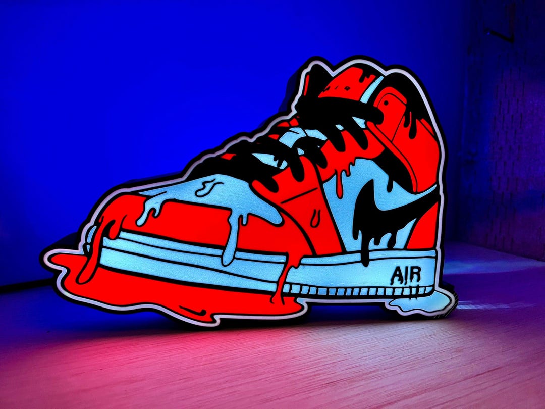 Jordan LED Lightbox Lamp Nike Air Sign - Etsy
