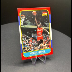Michael Jordan Custom 1986 Rookie Card 57 Chicago Bulls - Etsy