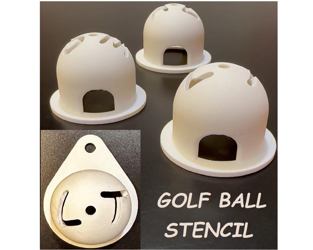 Personalized Golf Ball Stencil - Your Initials - Custom Made for You ...
