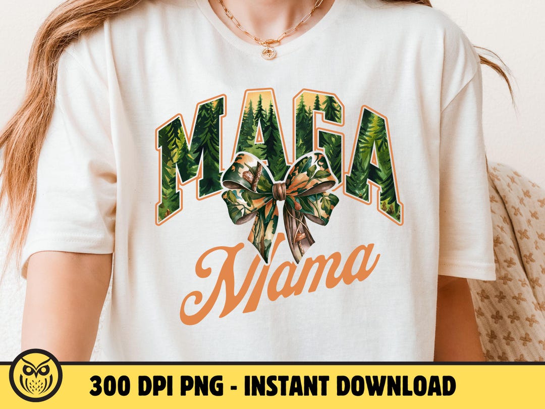 MAGA Mama Camo Clipart: Patriotic USA Moms Design (PNG Digital Download ...