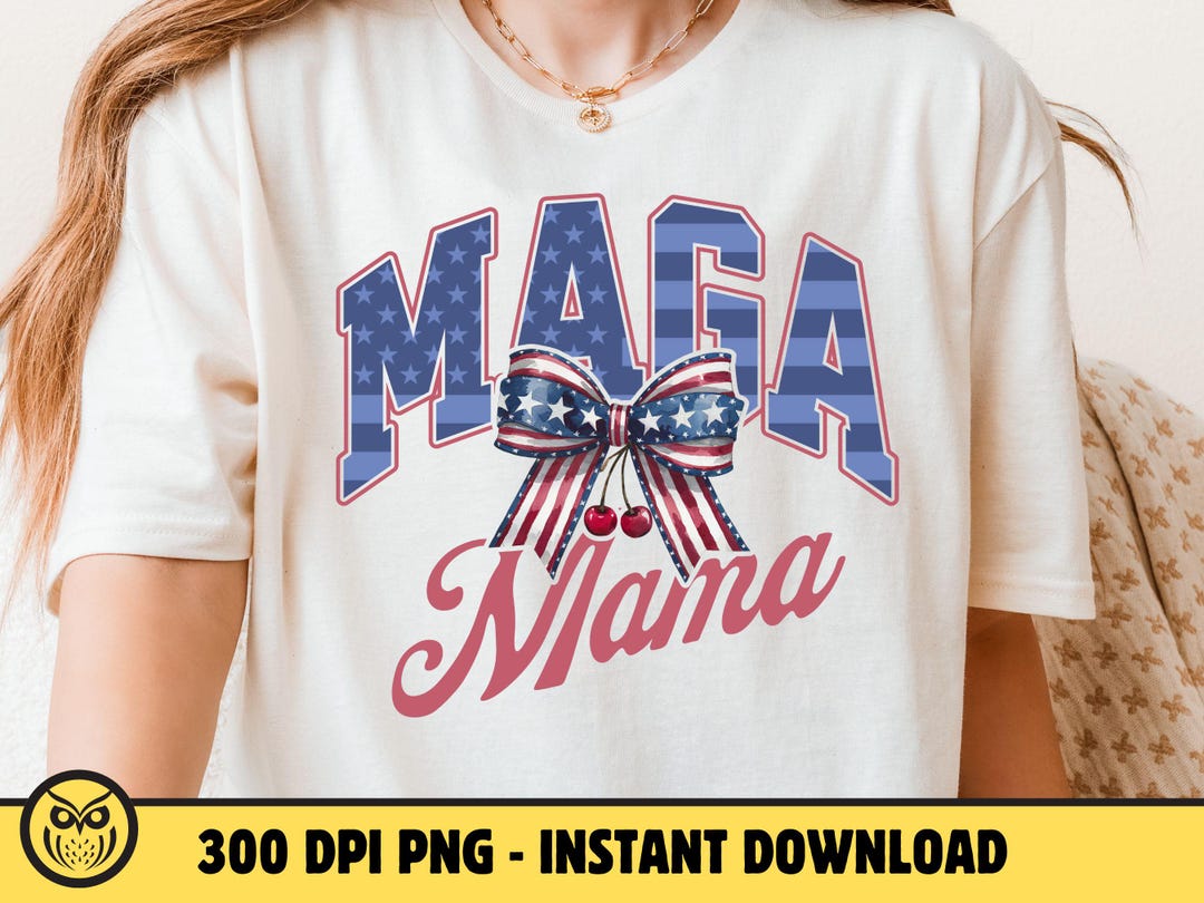 MAGA Mama American Coquette PNG - Trump Mom Clipart for Mothers Day ...