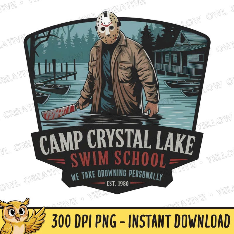 Camp Crystal Lake Sign - Etsy