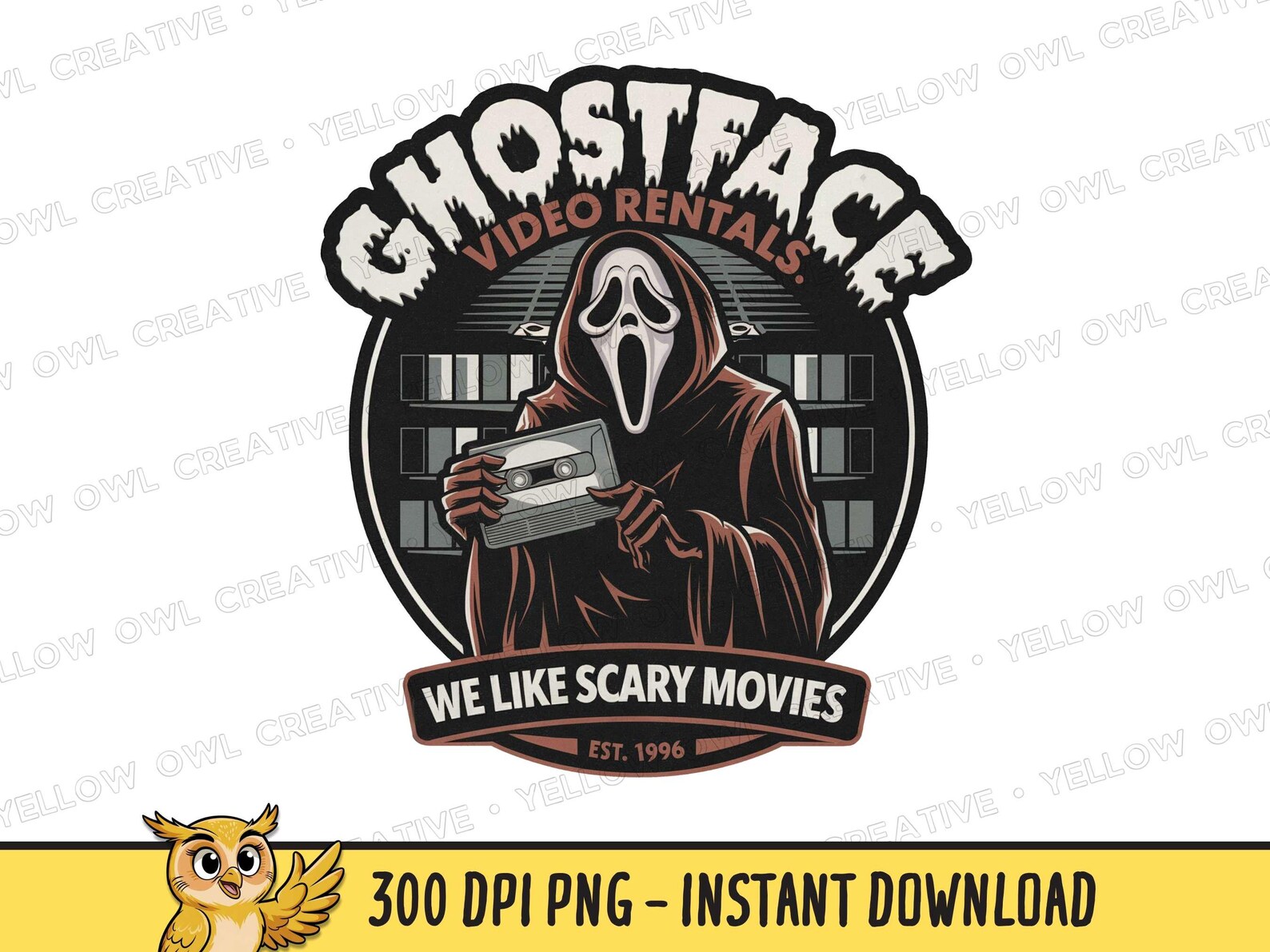 Ghostface PNG, Scream Movie Funny Halloween Clipart, Vintage Horror ...
