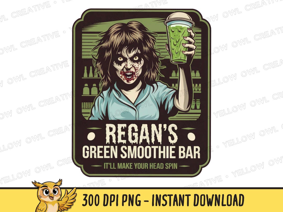 The Exorcist Regan PNG: Funny Halloween Horror Clipart (digital ...