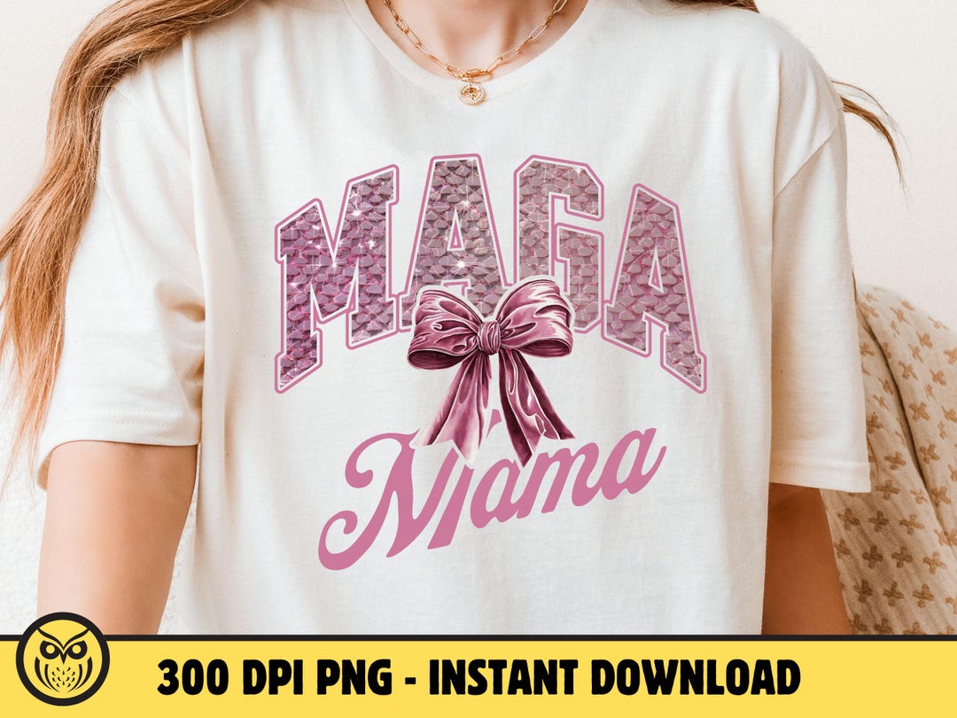 MAGA Mama Pink Bling Clipart: Patriotic USA Moms (PNG Digital Download ...