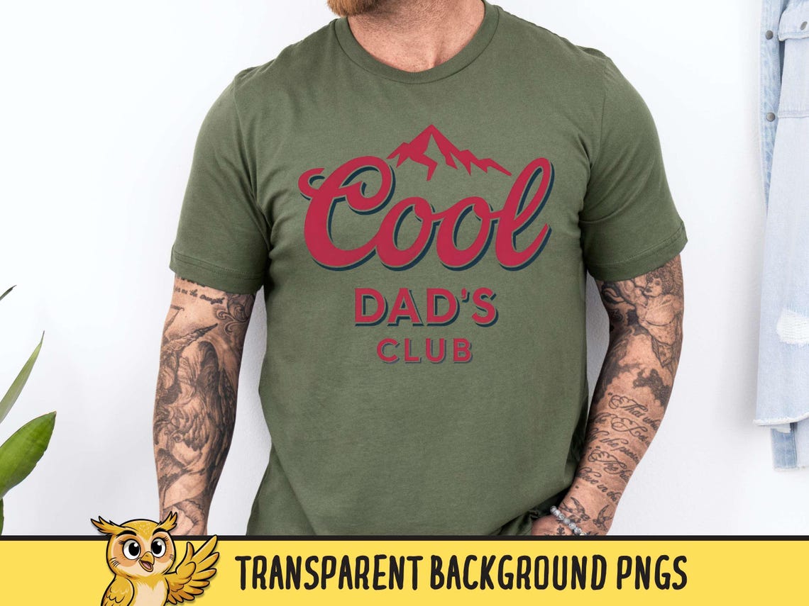 Cool Dads Club PNG - Funny Fathers Day Travel Mug Clipart, Dad Shirt ...