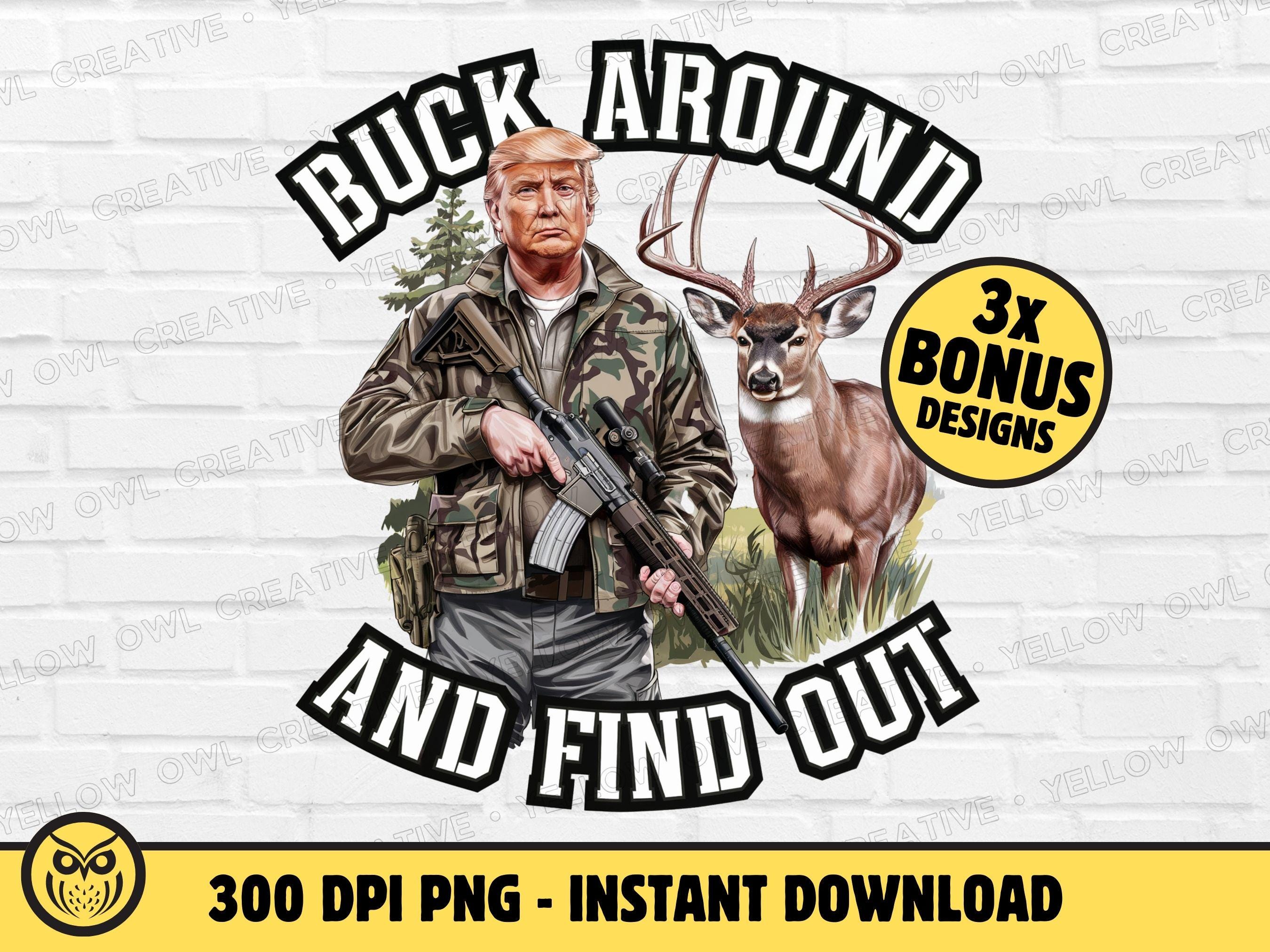 Trump Hunting Clipart PNG: Deer Hunter Gift (set of 4) (digital ...