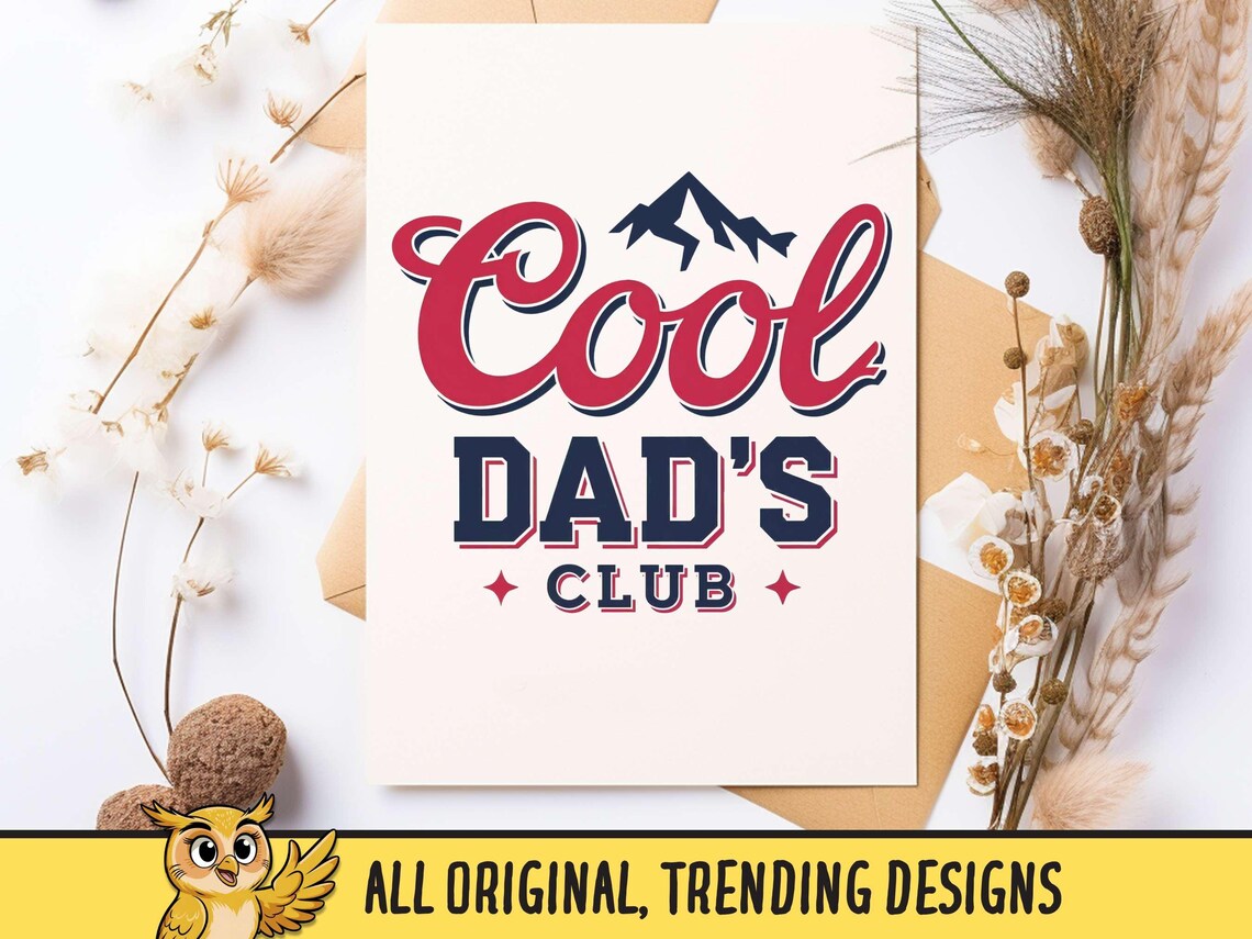 Cool Dads Club PNG - Funny Fathers Day Travel Mug Clipart, Dad Shirt ...