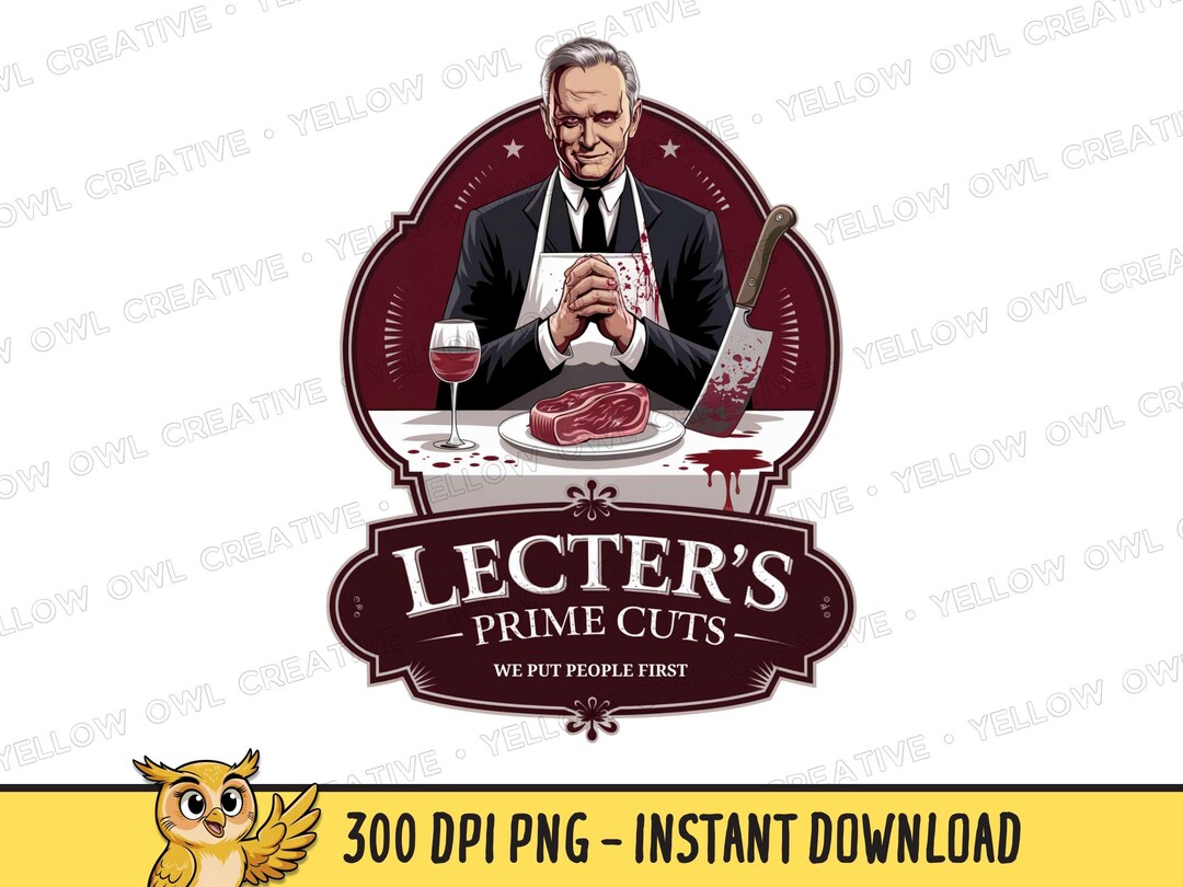 Hannibal Lecter PNG, Lecter’s Prime Cuts Funny Halloween Clipart ...