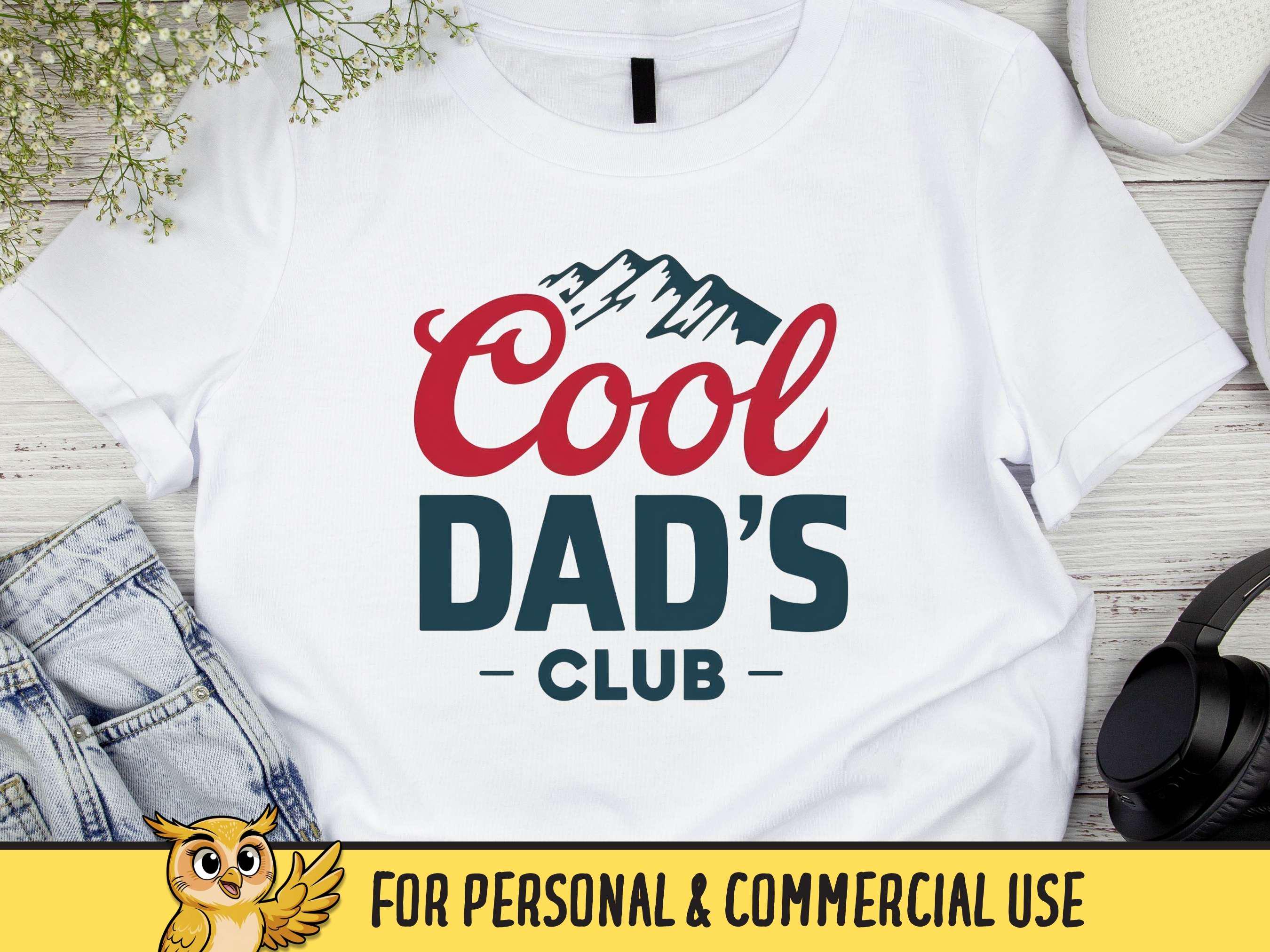 Cool Dads Club PNG - Funny Fathers Day Travel Mug Clipart, Dad Shirt ...