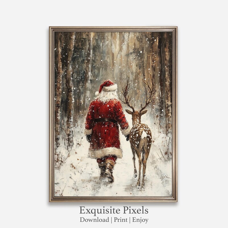 Santa Claus Print - Etsy